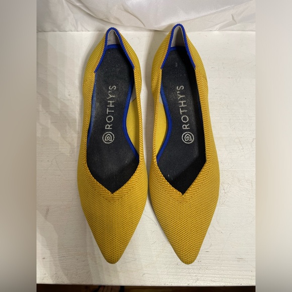 Rothy's | Shoes | Rothys The Point Womens Discontinued Mustard Yellow ...